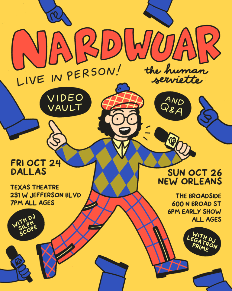 Nardwuar Is Bringing His Video Vault and Live Q&A to Dallas