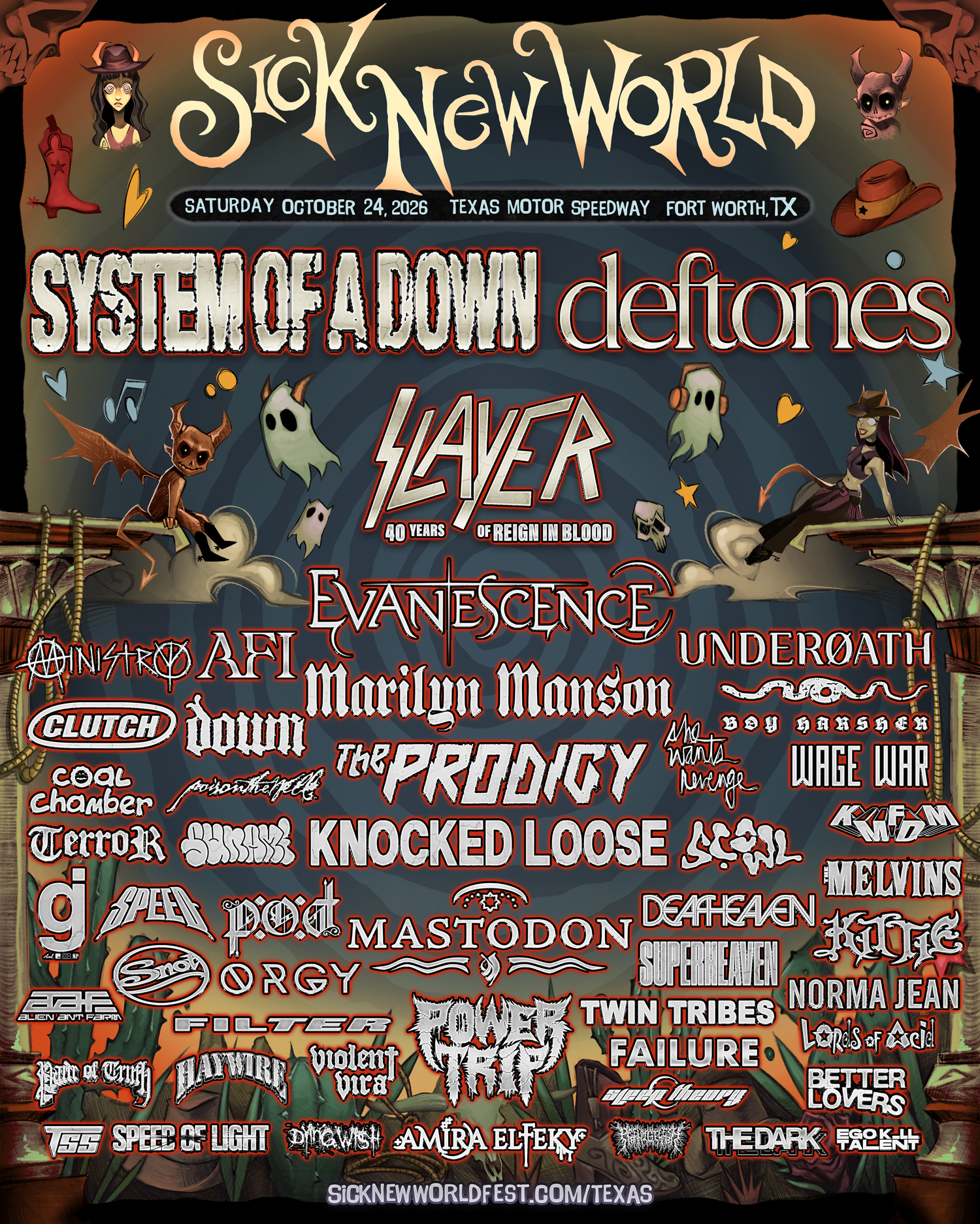 System of a Down, Deftones to Headline Sick New World Texas
