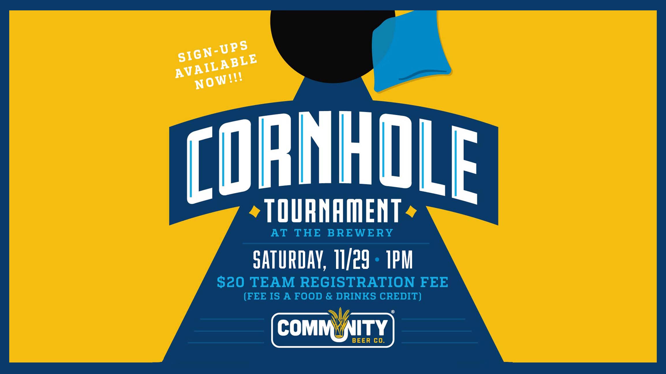 Community Beer Co. Cornhole Tournament | Community Beer Company ...