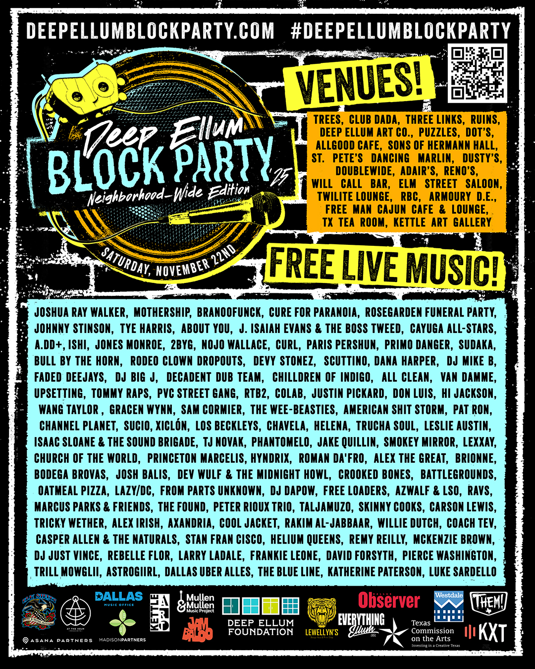 Deep Ellum Block Party Lineup Has Over 100 Artists Performing