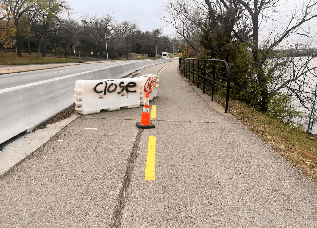 20-Foot-Deep Sinkhole Opens Near White Rock Spillway