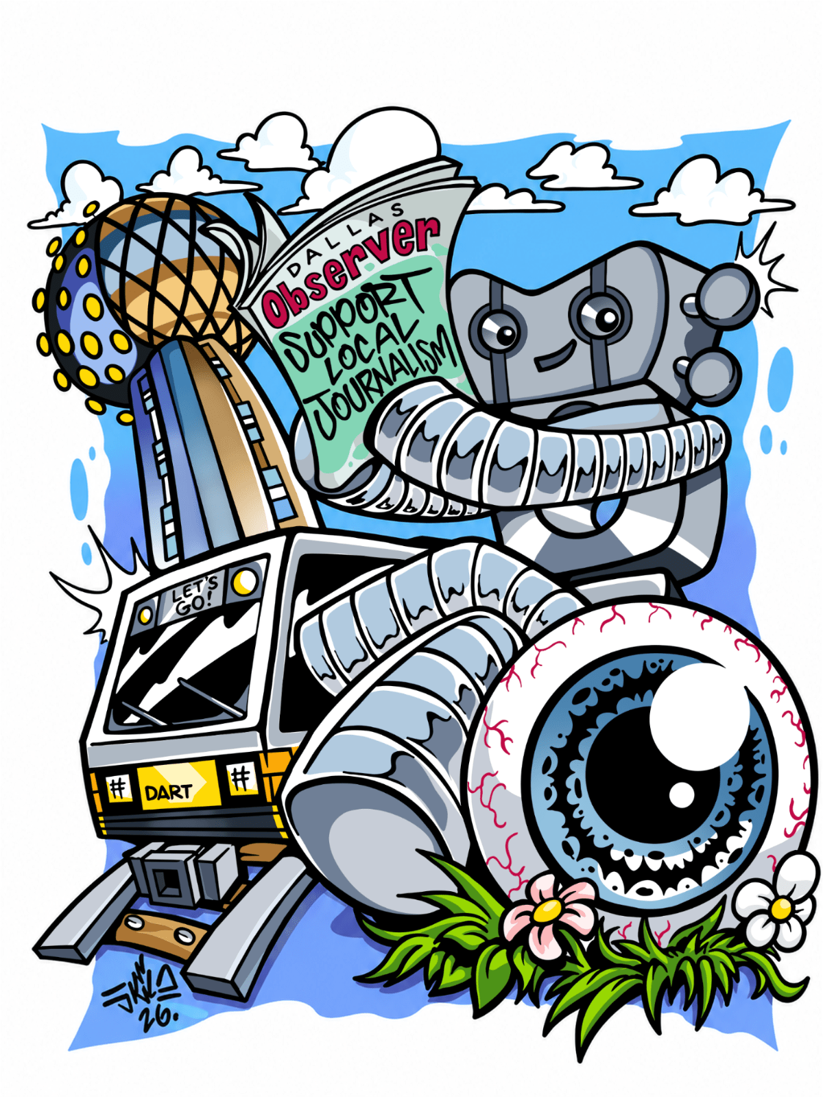 Dallas Observer announces new merch line designed by local artist